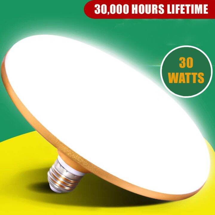 UFO Flying Saucer Flat Lamp 12W 15W 20W 30W LED Light Bulb Ceiling ...