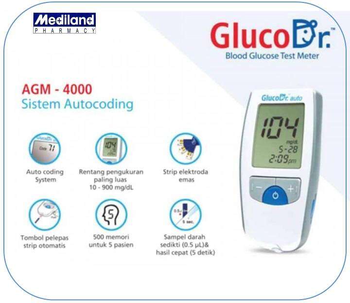 Gluco Dr Glucometer Starter Set FOC Lancet+Alcohol swab | Lazada