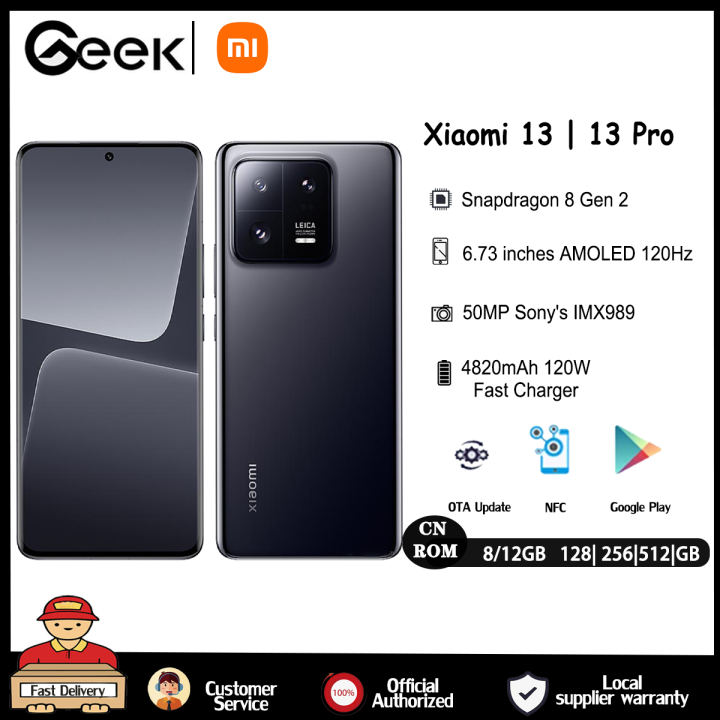 Xiaomi 13 Pro 5G Global Rom สมาร์ทโฟน Snapdragon 8 Gen2 6.73นิ้ว 2K AMOLED 120W Charge 50W ...