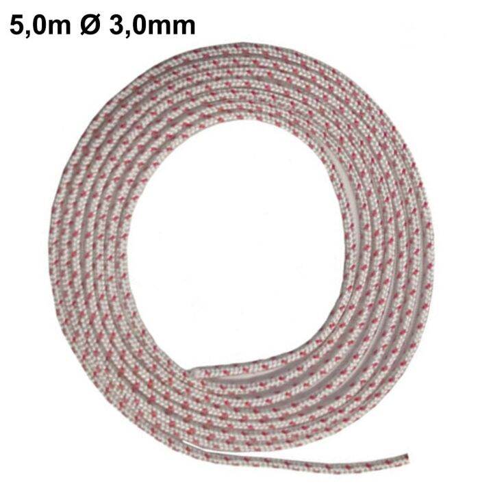 5M 3.0 Pull Starter Recoil Start Cord Rope For Lawnmower Chainsaw ...