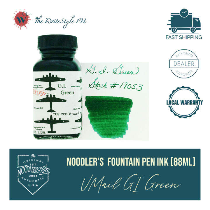 Noodler's Fountain Pen Ink [VMail GI Green] 3oz | Lazada PH