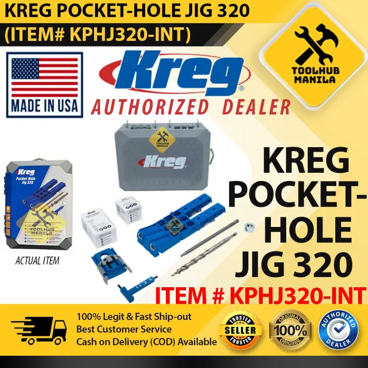 Original Kreg 320 Pocket Hole Jig Kit KPHJ-320-INT KPHJ320-INT | Lazada PH