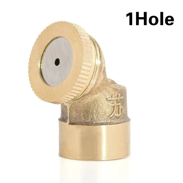Adjustable Brass Misting Nozzle Hose Connectors Atomizing Spray Fitting ...