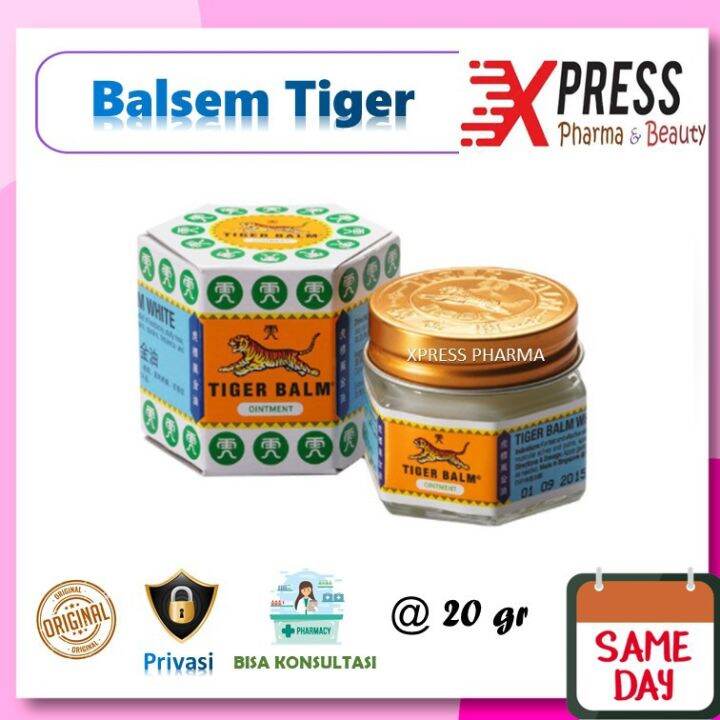 ⚡XPRESS⚡ 20 gr Balsem Tiger Balm - White Ointment Cap Harimau Lion ...