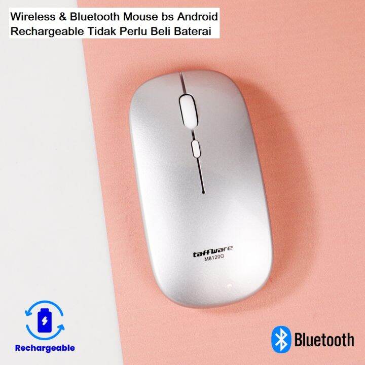Bluetooth Mouse sekaligus Wireless Mouse dan Recheargable Bisa untuk ke ...