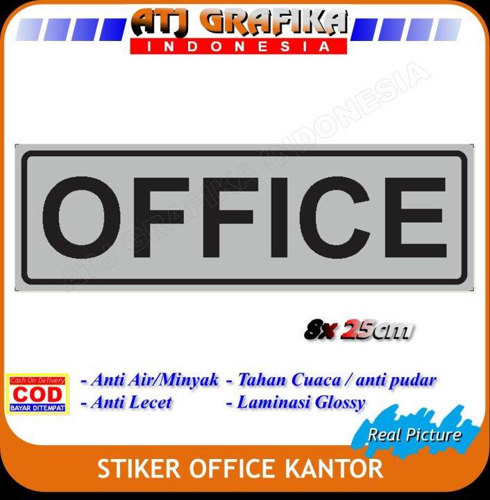 Stiker Office kantor sticker pintu office dinding ruangan | Lazada ...