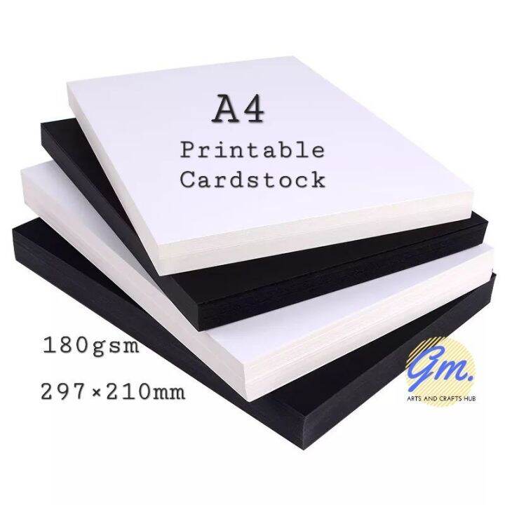 CARDSTOCK Printable Paper A4 180gsm 50 / sheets Cardboard High | Lazada PH