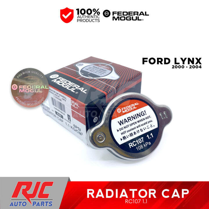 Federal Mogul Radiator Cap for Ford Lynx RC107 1.1 KG/CM | Lazada PH