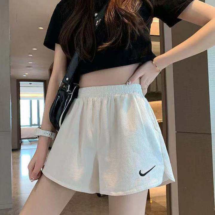 [Komportable] mataas na baywang kaswal na sports shorts kababaihan 2022 ...