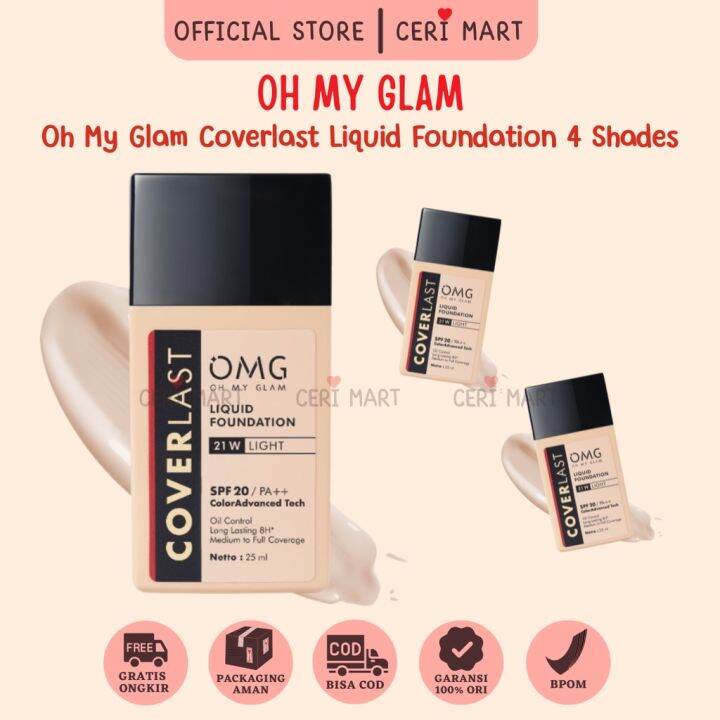 OMG Oh My Glam Coverlast Liquid Foundation - Alas Bedak | Lazada Indonesia