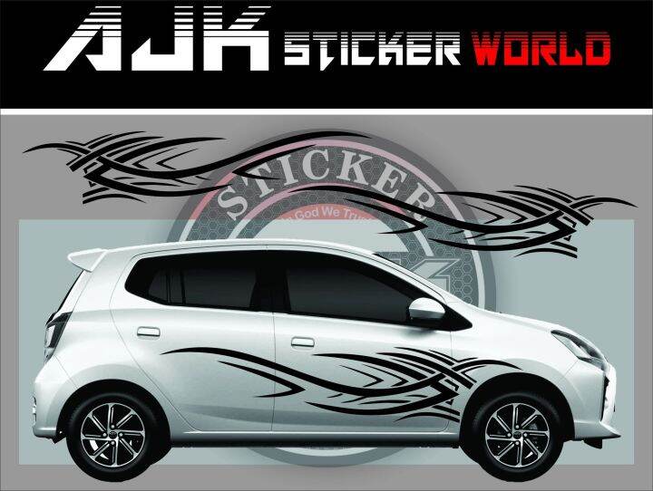 Toyota Wigo Body Side Sticker | Lazada PH