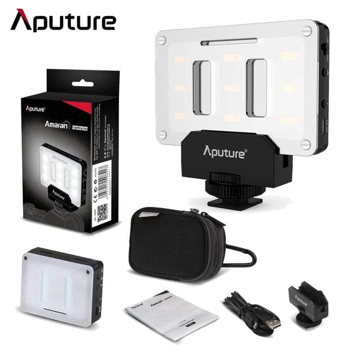 Aputure Amaran ไฟ LED แฟลชวิดีโอใส่ AL-M9กล้องสำหรับถ่ายภาพในสตูดิโอ ...