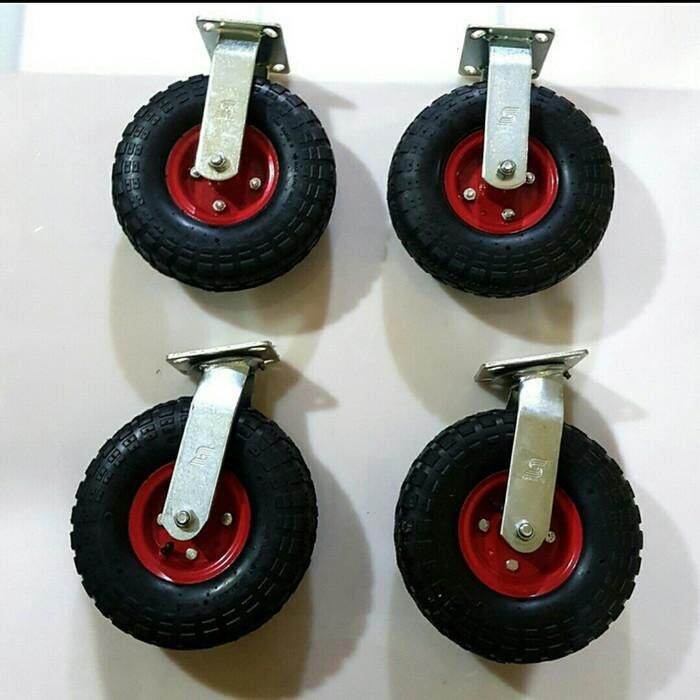 Roda angin 8 inch 1 set 2 mati 2 hidup / roda pneumatic 8 inch | Lazada ...