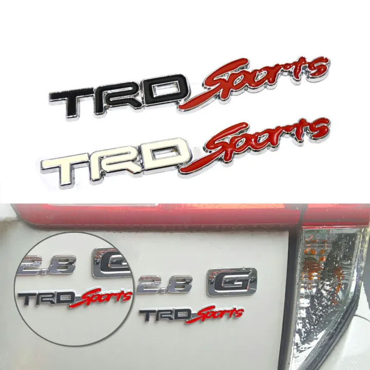 TRD Sports Metal Emblem Sticker For Toyota Vios Innova Fortuner Hiace ...