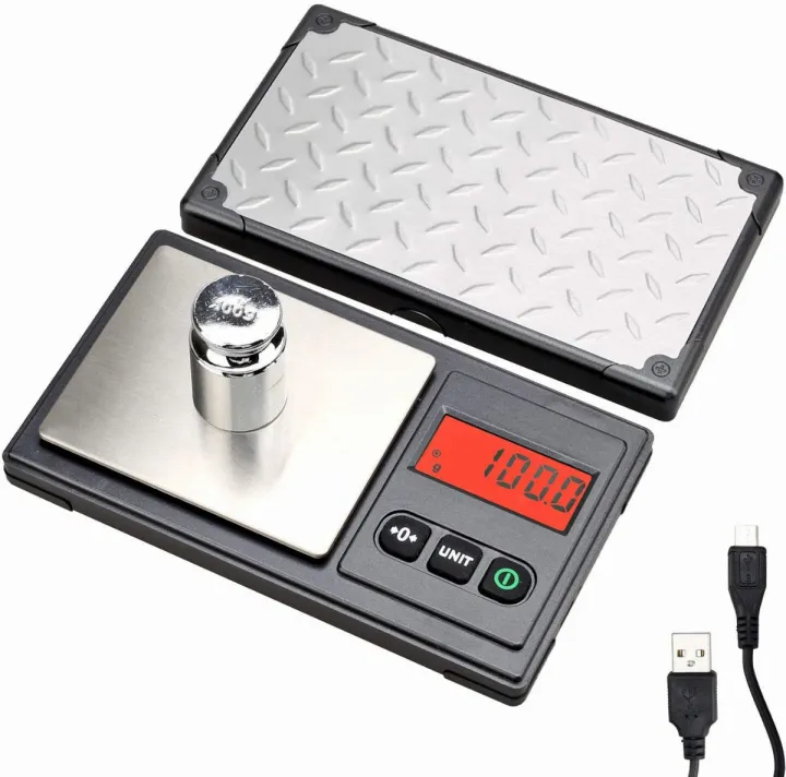 Weigh Gram Gram Scale 220g / 0.01g, Digital Pocket Scale with 100g ...