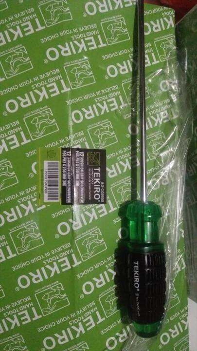 Obeng Tekiro Gagang Karet Hijau (+) PH2 x 200 mm Original | Lazada ...