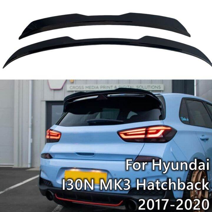 Gloss Black ABS Rear Spoiler Cap Roof Wing For Hyundai I30 N MK3 I30N ...