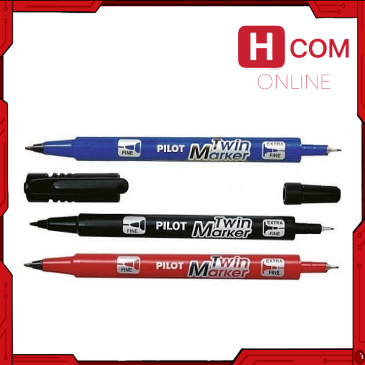PILOT Twin Marker Permanent Double Sided Fine & Extra Fine - SCA-TM ...