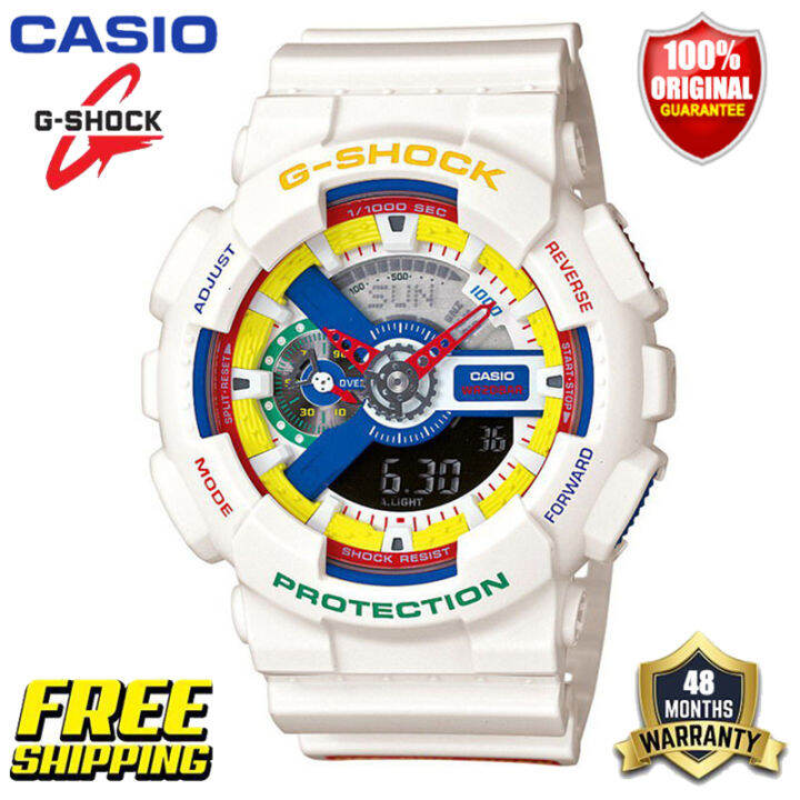 นาฬิกากีฬาผู้ชาย G-Shock GA111 GA110 ต้นฉบับ แสดงเวลาคู่ กันน้ำได้ถึง 200 เมตร กันกระแทกได้ โลก ...