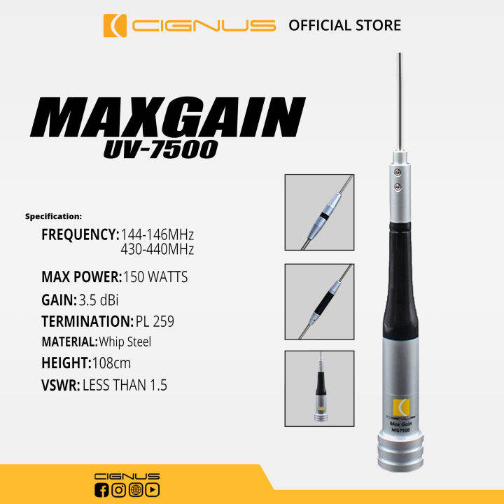 Cignus Maxgain 7500 Mobile Antenna | Lazada PH