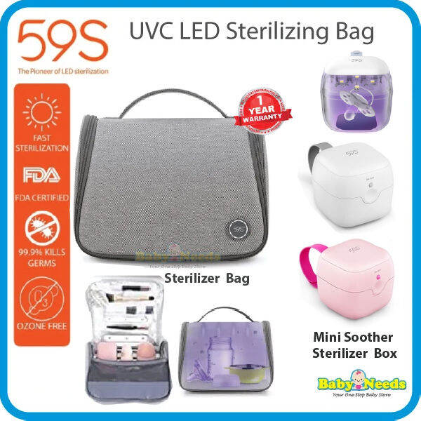 59S Feeding Bottle UVC LED Sterilizer Bag/Mini Baby Soother Pacifier ...