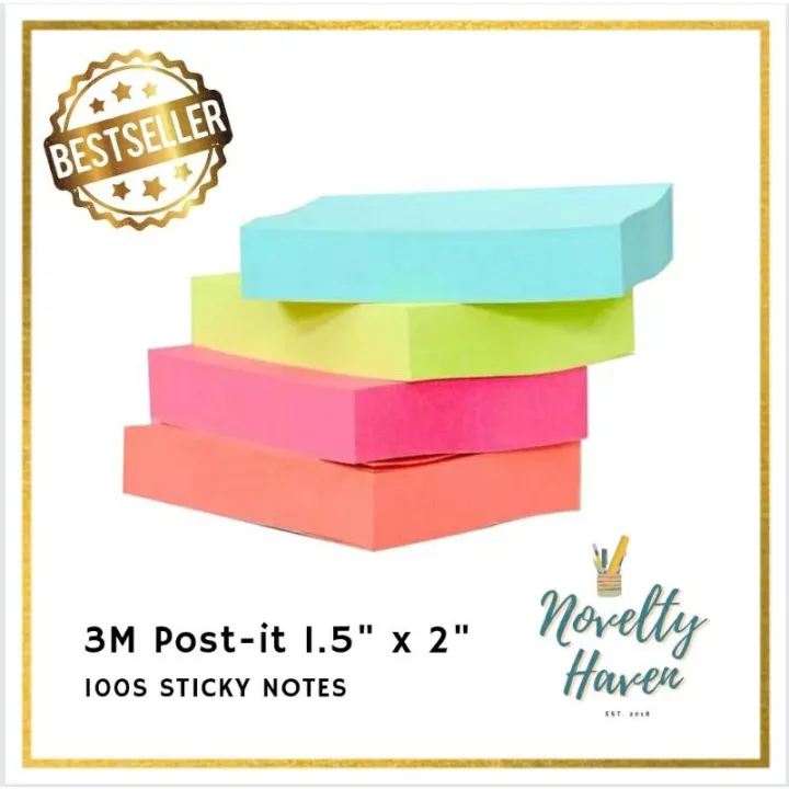3M Post-it 1.5" x 2" Sticky Notes Sold Per Pad 100 Notes | Lazada PH