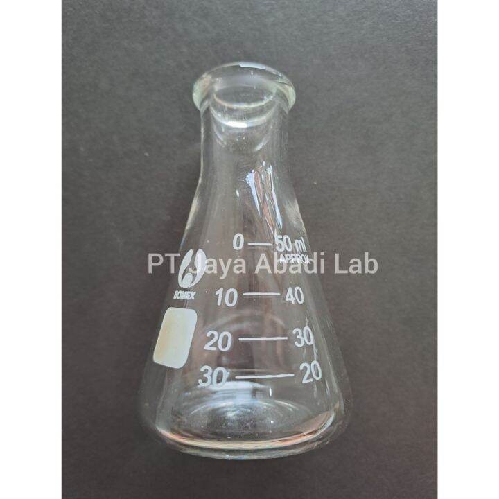 labu tabung Erlenmeyer Erlemeyer flash 50ml 50 ml 50 cc 50cc | Lazada ...
