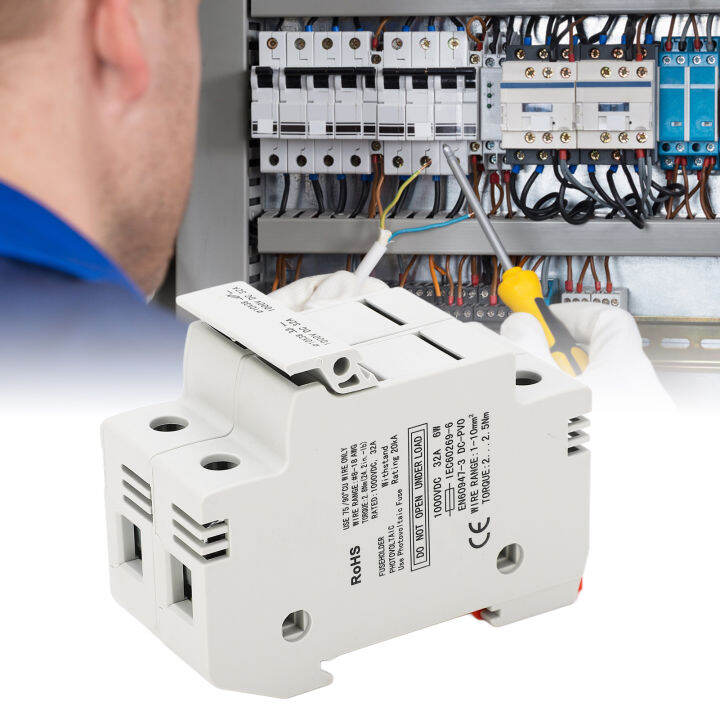 Photovoltaic Fuse Holder Plastic Shell 1000V DC Fuse Holder Short ...