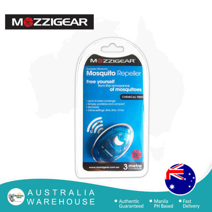Mozzigear Portable Ultrasonic Mosquito Repeller 3 Metre Coverage ...