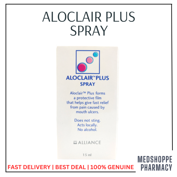 Aloclair Plus Spray 15ml (Mouth Ulcers) | Lazada