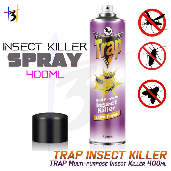 TRAP Multi-purpose Insect Killer 400ml Mosquito Killer Insect Spray ...
