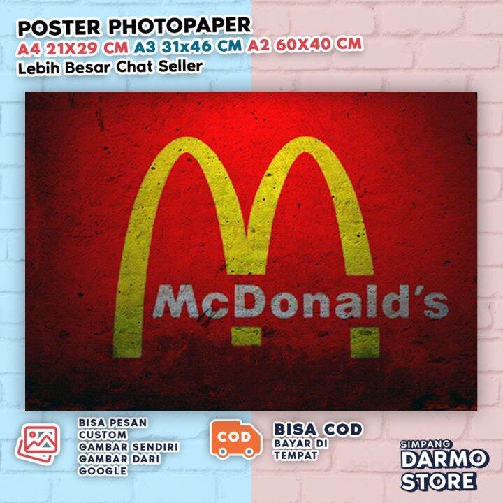 Poster McDonald Versi Vintage Retro dan Terbaru Colabs MCD X BTS Meal ...