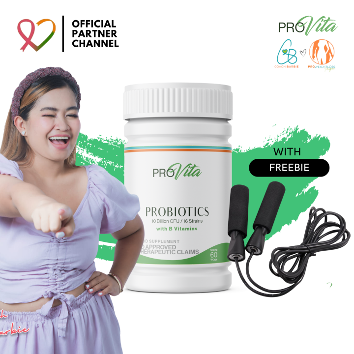 Provita Probiotics 60 Caps With FREE Jumping Rope | Lazada PH