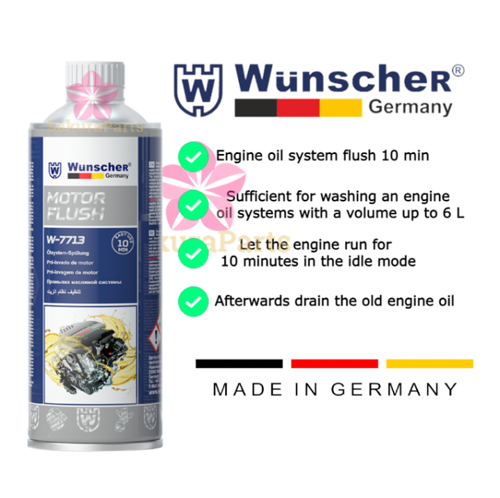 (MADE IN GERMANY) Wunscher Motor Flush / Engine Flush 443ML | Lazada