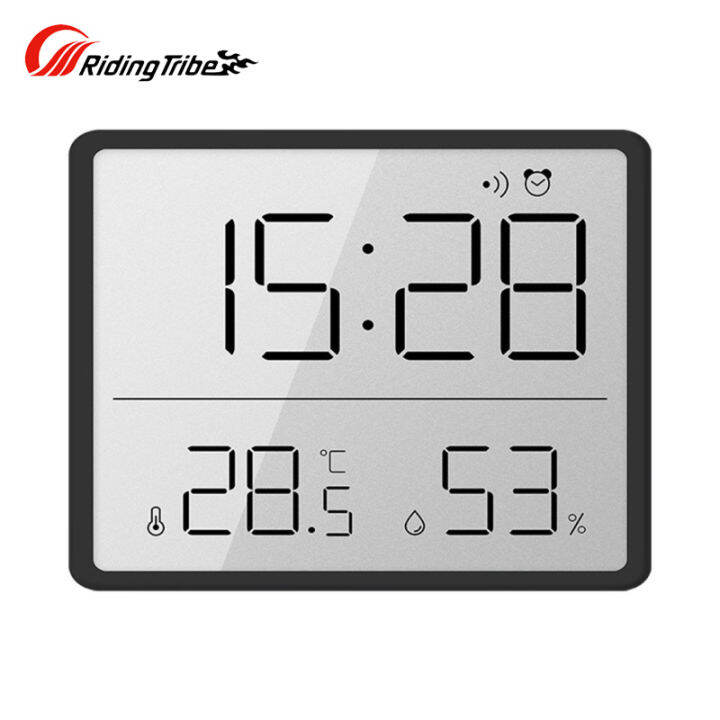 Digital Thermometer Hygrometer LCD Display With Date Alarm Clock Temperature Humidity Monitor ...