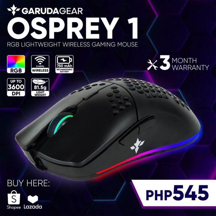 mouse wireless mouse wireless for laptop GARUDA OSPREY1 WIRELESS RGB ...