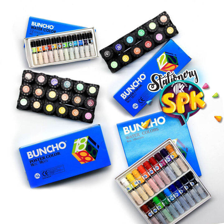 BUNCHO Poster Colour / Water Colour 12's/18's SPK | Lazada
