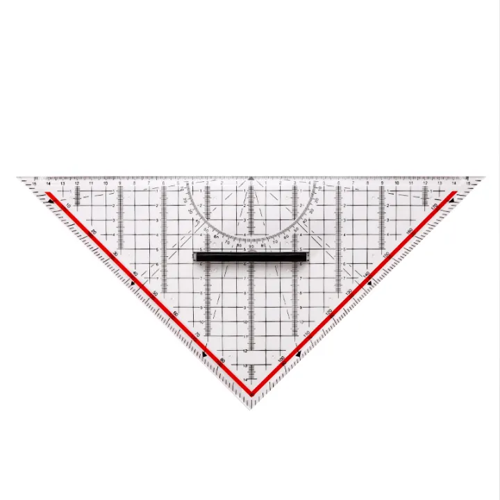 20CM Triangle Ruler Drawing Multifunction Drawing Ruler With Handle ...