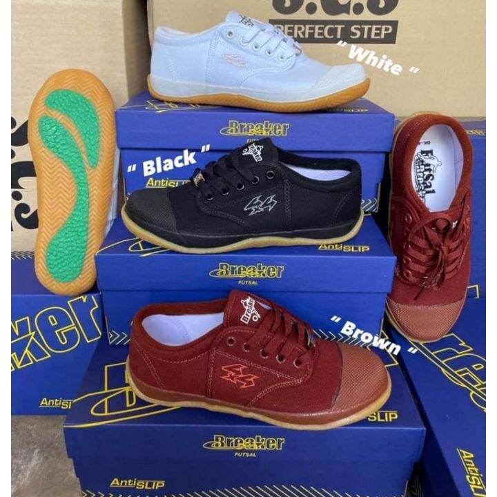 Breaker Futsal BK4 รองเท้าผ้าใบนักเรียน รองเท้าผ้าใบ เบรกเกอร์ | Lazada ...