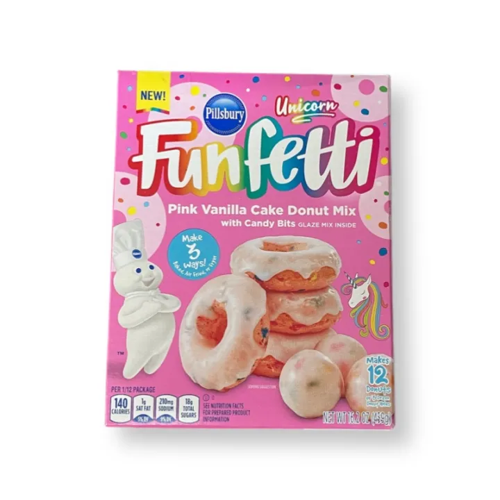 Pillsbury Funfetti Unicorn Pink Vanilla Cake Donut Mix, 16.2 oz | Lazada PH