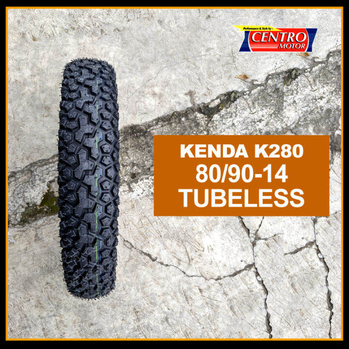 KENDA K280 80/90-14 TUBELESS. BAN DUAL PURPOSE COCOK UNTUK VARIO, BEAT ...