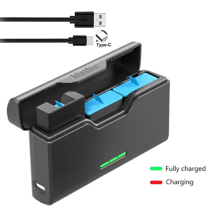 ♣ For GoPro Hero 11/10/9 Black 3 Channel Battery Quick Charger Fully ...