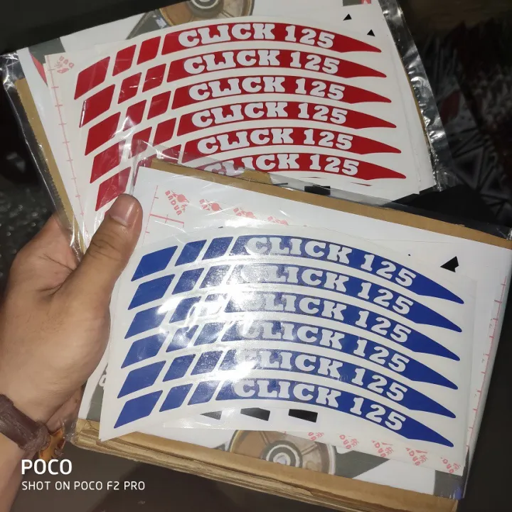 sticker for motorcycle waterproof set Honda Click v2 125 150 Decals ...