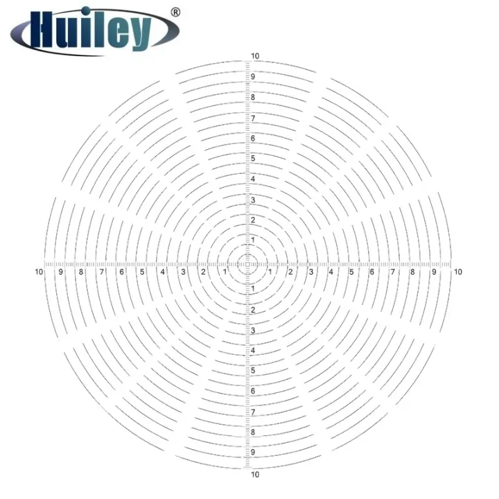 DIV 0.1 mm Eyepiece Micrometer for Microscope Ocular Cross Ruler Scale ...