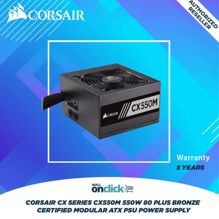 CORSAIR CX-M Bronze Certified CX550M Modular ATX Power Supply (CP ...