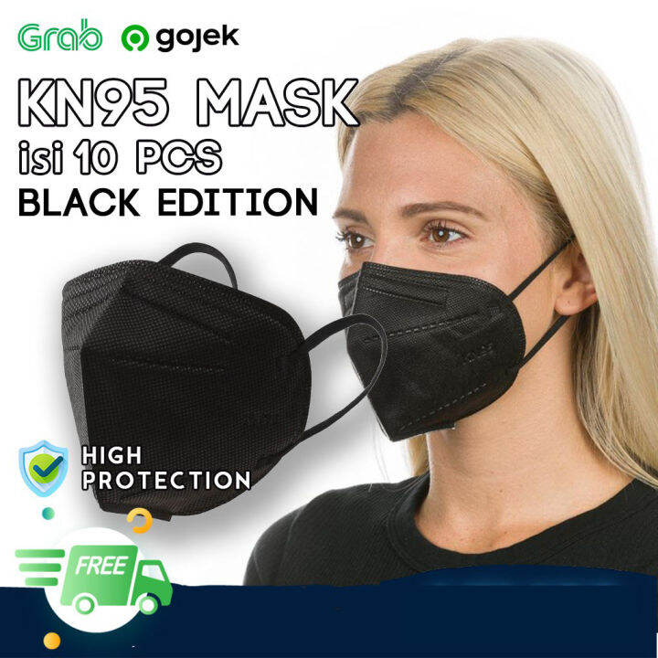 Masker KN95 Warna Hitam Putih Masker KN 95 Masker 5 PLY KN95 Masker ...