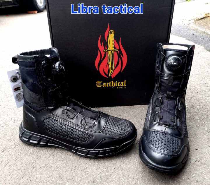 sepatu pdl tactical libra xtrack boa tali putar kawat baja | Lazada ...