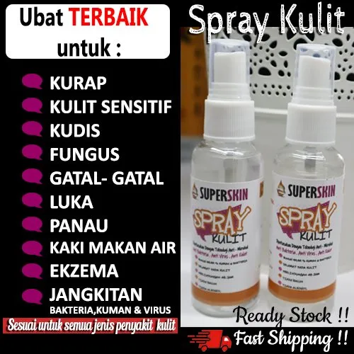 SPRAY KUDIS KURAP GATAL 🔥Kayap Ruam Ekzema Kudis Psoriasis Scabies ...