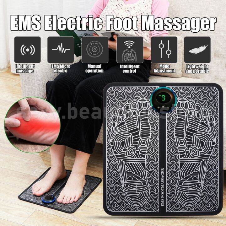 Japan Electric EMS Foot Massager Pad Micro Current Physiotherapy ...