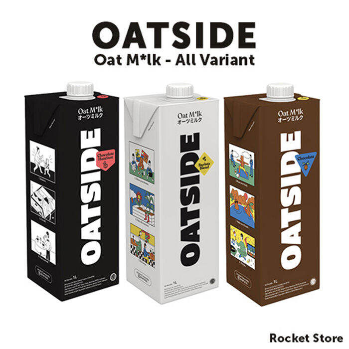 Oatside Oat Milk 1 Liter Susu Gandum Vegan non-dairy Milk Lactose-free ...